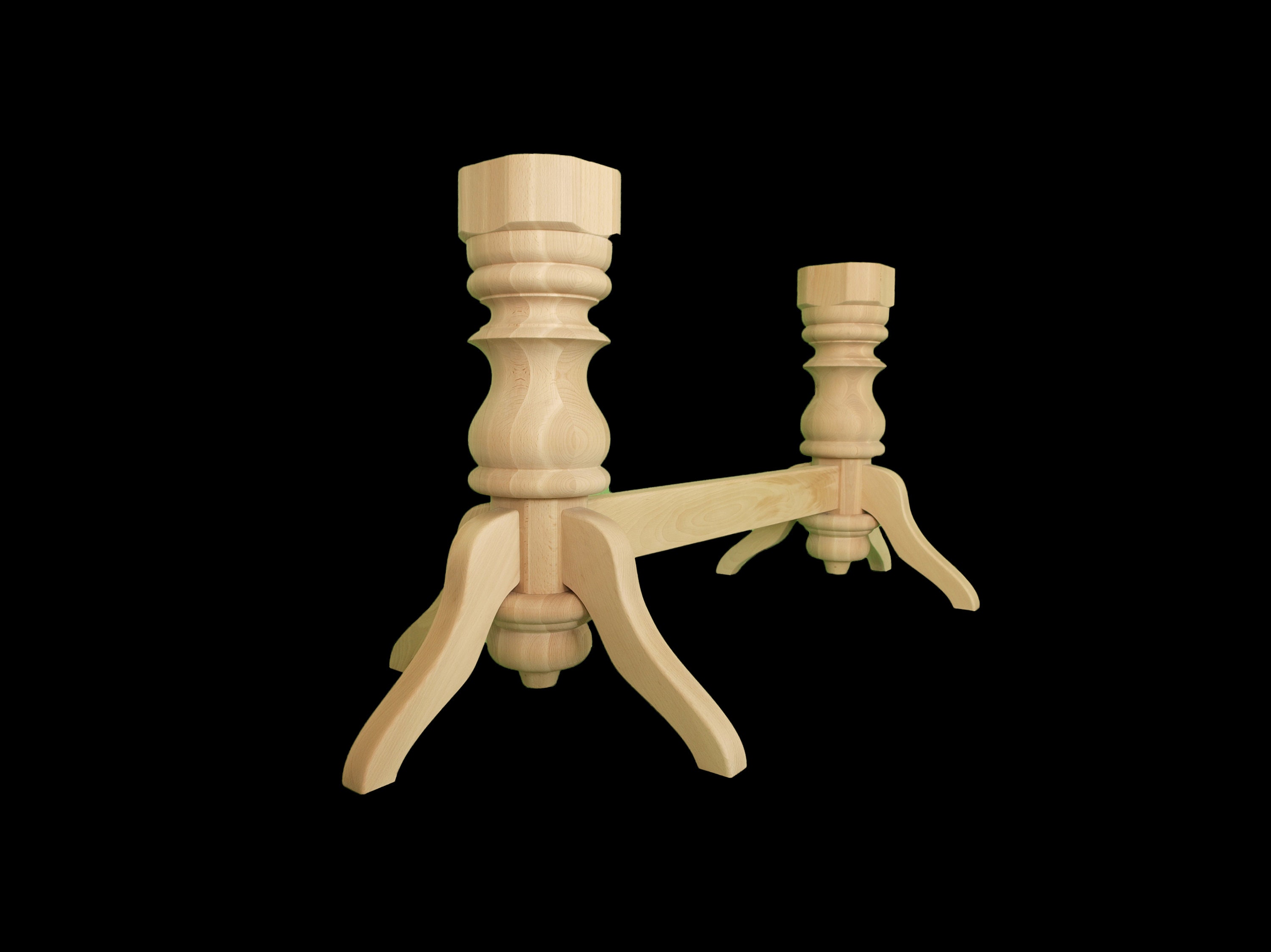 Dining Table Legs Unfinished Pedestal Base Made Of Solid | Etsy