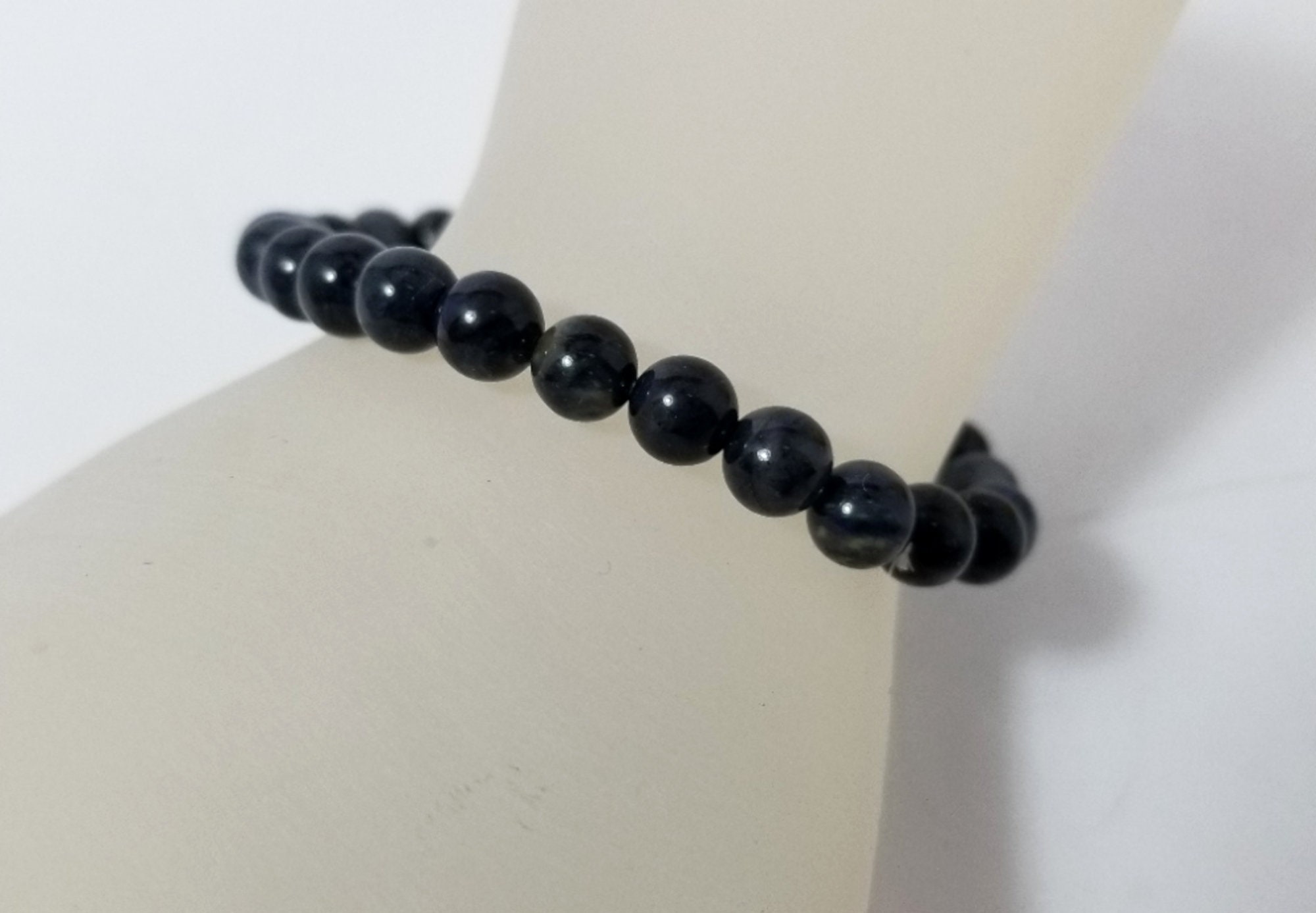 6 mm Dumorite Spiritual Mineral Stone Stretch Bracelet - Etsy.de