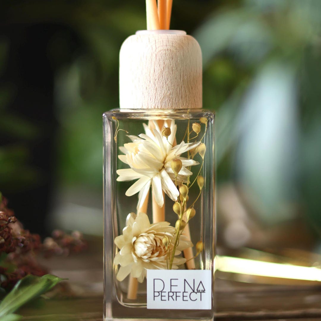 VELVET PEONY Botanical Reed Diffuser Natural Home Fragrance Gift for ...
