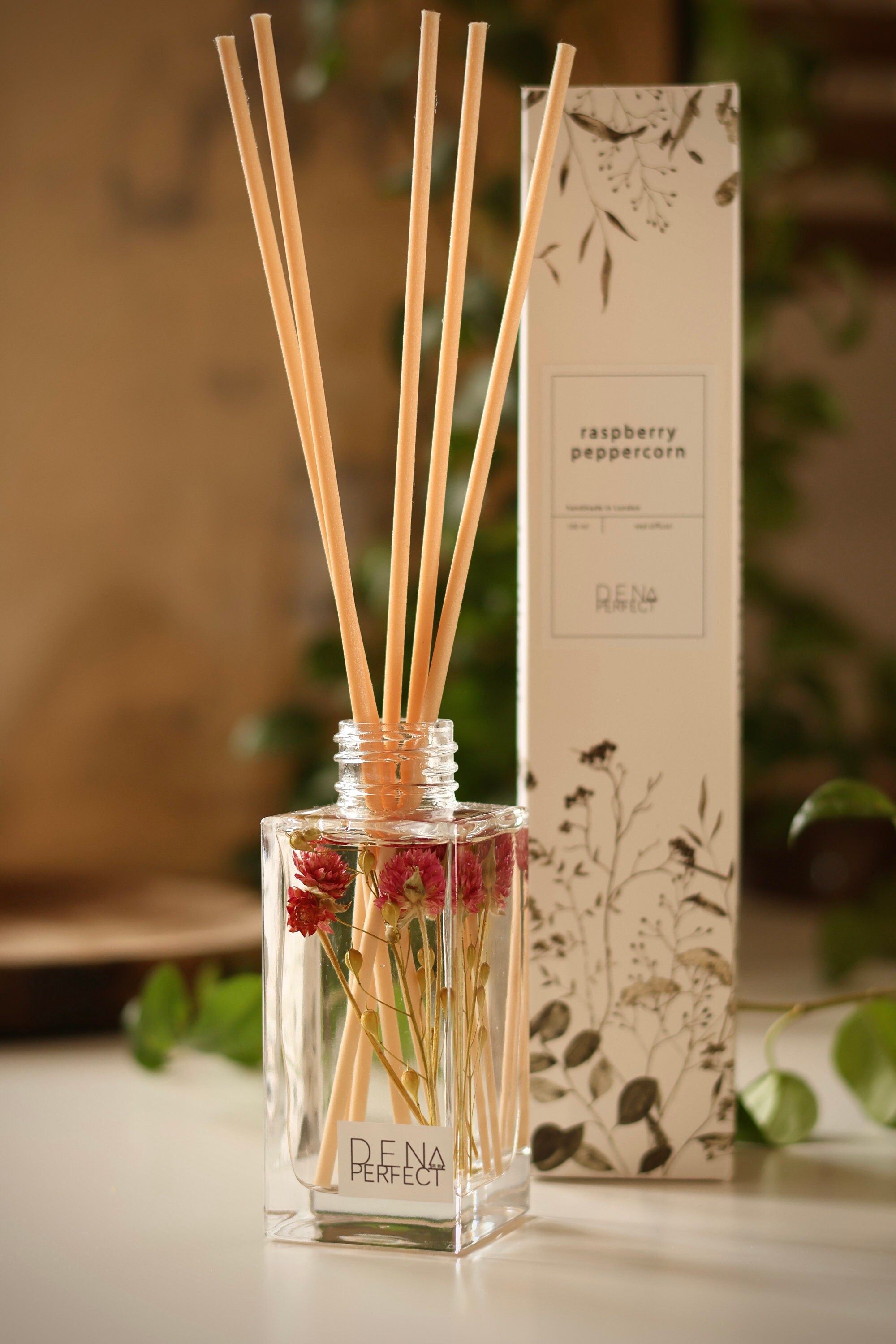 RASPBERRY PEPPERCORN Reed Diffuser Natural Home Fragrance Gift for Her ...