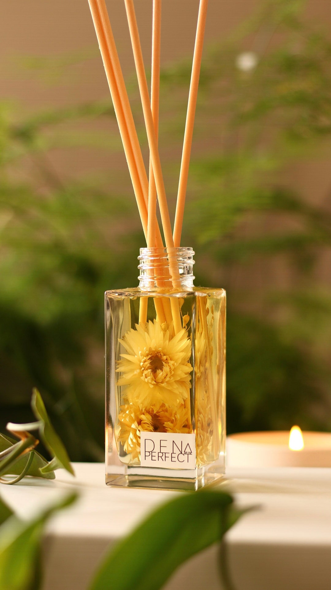 VELVET PEONY Botanical Reed Diffuser Natural Home Fragrance Gift for ...