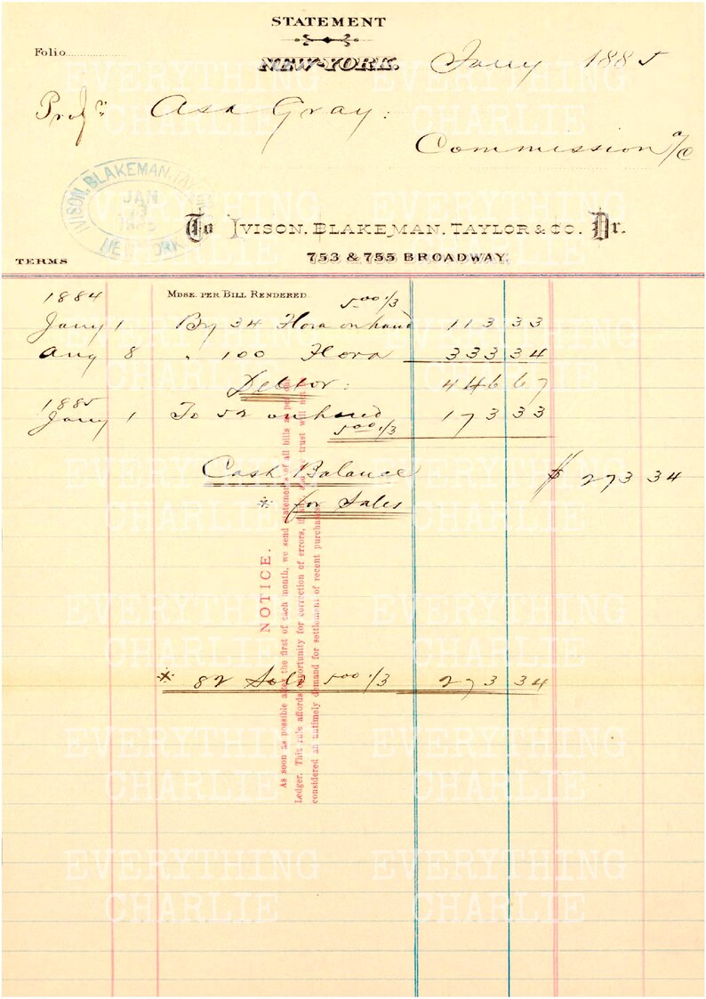 Printable Vintage Invoices/receipts, Digital Download Ephemera for Junk ...