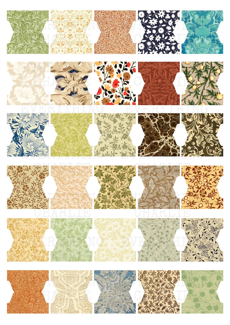 Printable Page Tabs Digital Download, for Junk Journals, Planners and ...