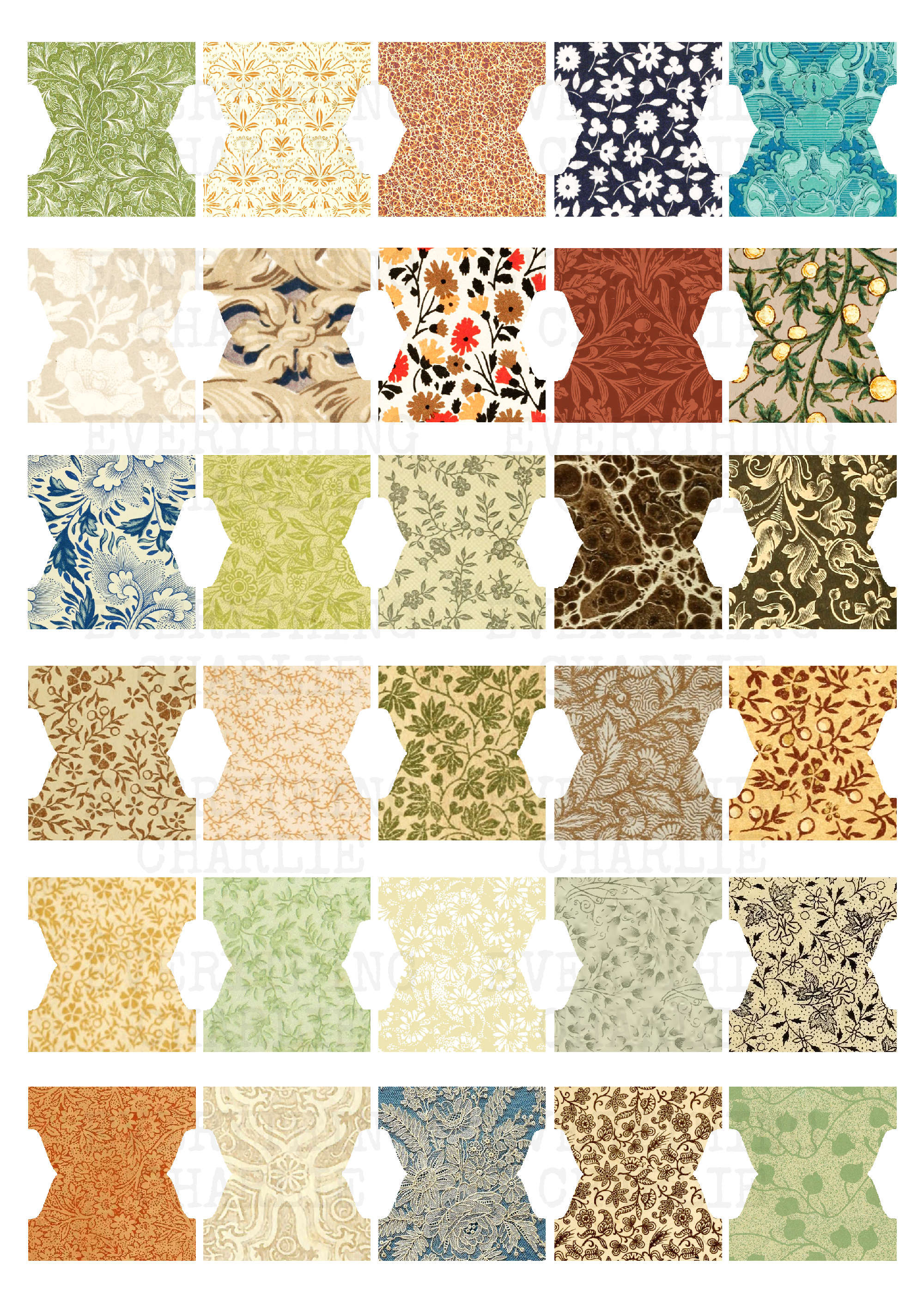 Printable Page Tabs Digital Download, for Junk Journals, Planners and ...