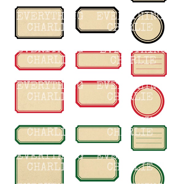 Printable Labels - Etsy
