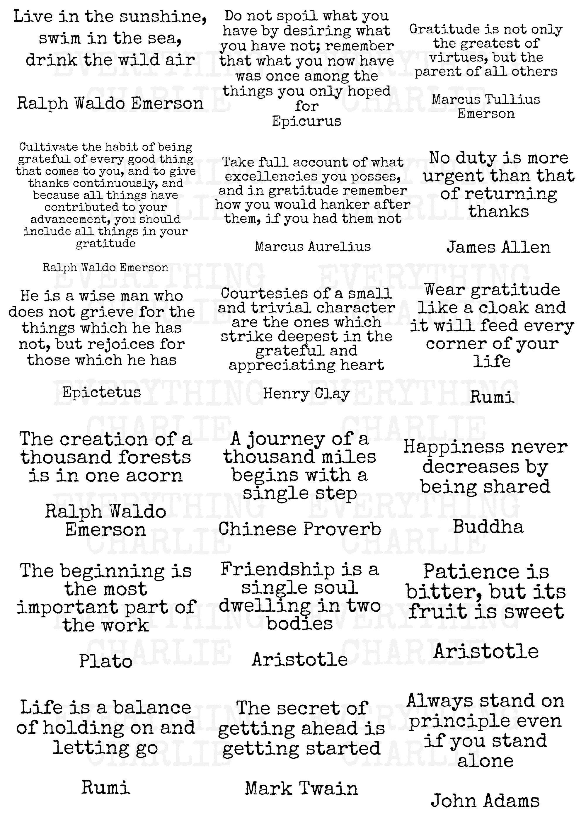 Quotes and Sayings for Junk Journals, Journals, Cardmaking ...