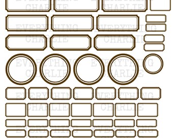 Blank Colored Labels With White Background - Etsy