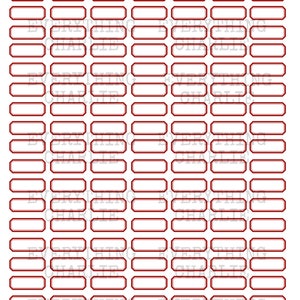Blank Printable 1 Inch Rectangle Labels, Digital Download for Junk ...