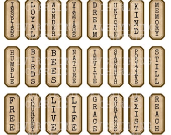 Vertical Words - Etsy