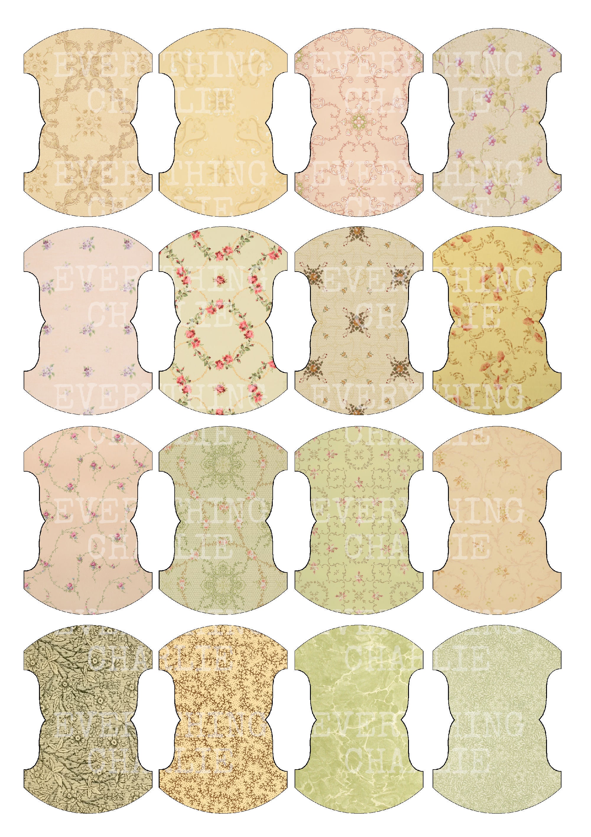 Decorative Printable Tabs for Junk Journals, Journals and Planners - Etsy