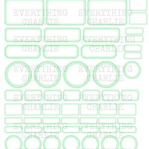 Blank Printable Colored Labels. Digital Download for Junk Journals ...