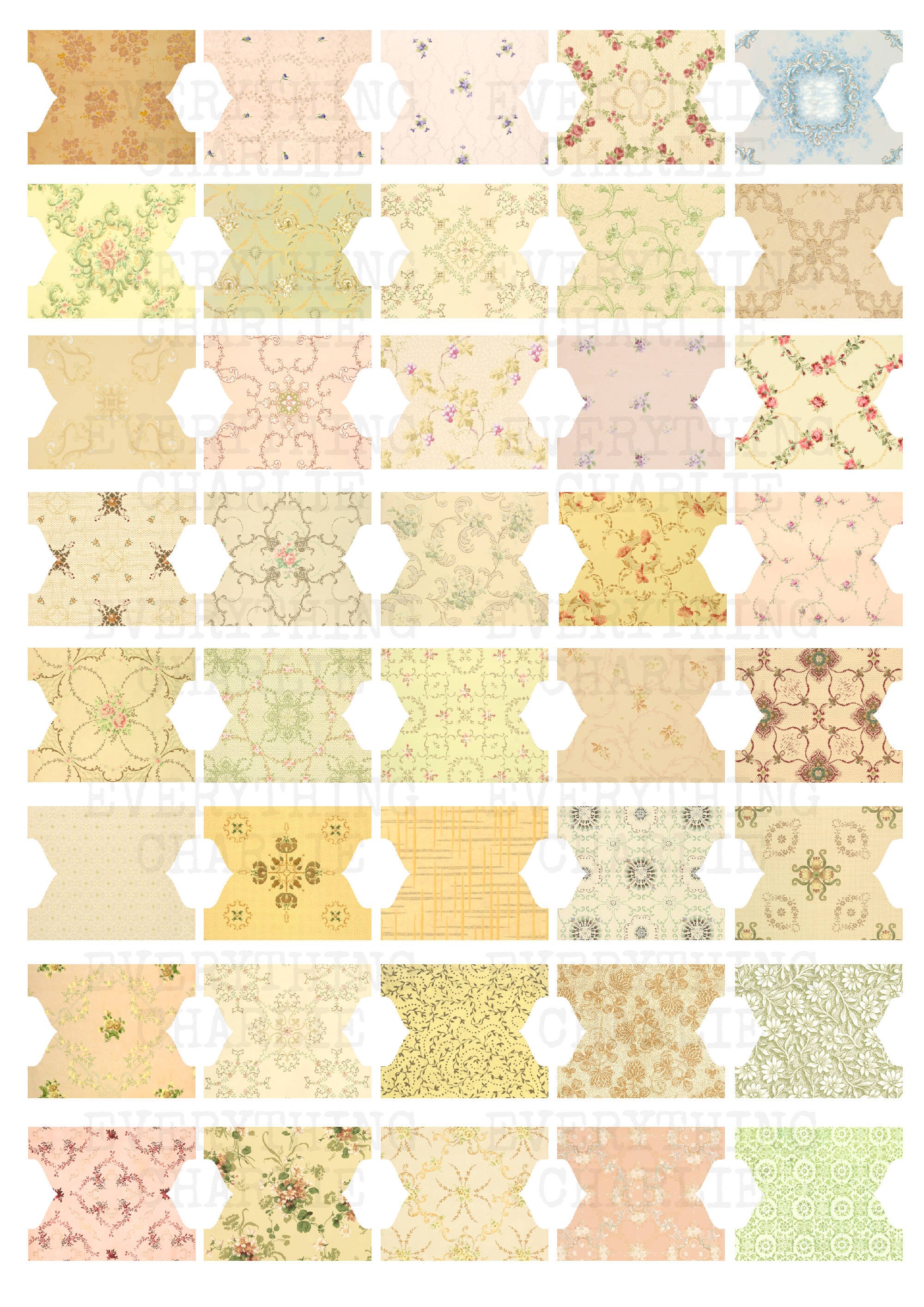 Printable Page Tabs Digital Download, for Junk Journals, Planners and ...