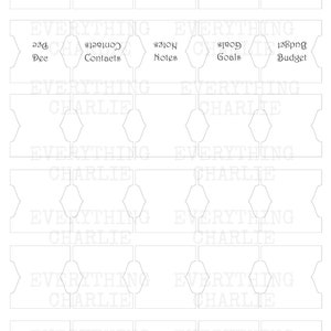 Printable Page Tabs Digital Download, for Junk Journals, Planners and ...