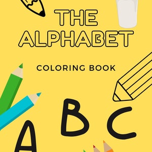 26 Alphabet Coloring Book, Kindergarten ABC Coloring Page ABC Baby ...