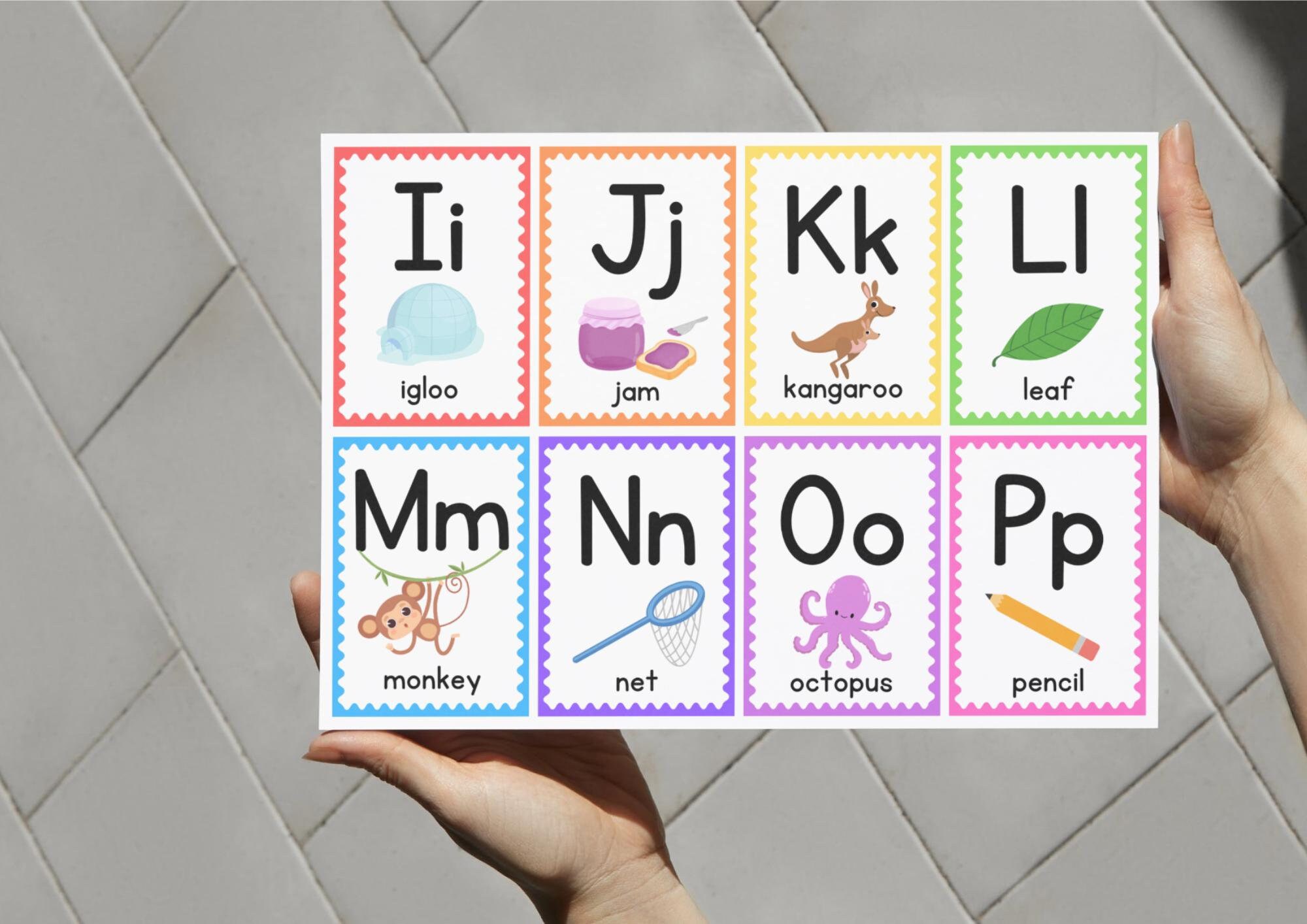 146 Educational Flashcards for Kids, Alphabet Flashcards, Counting ...
