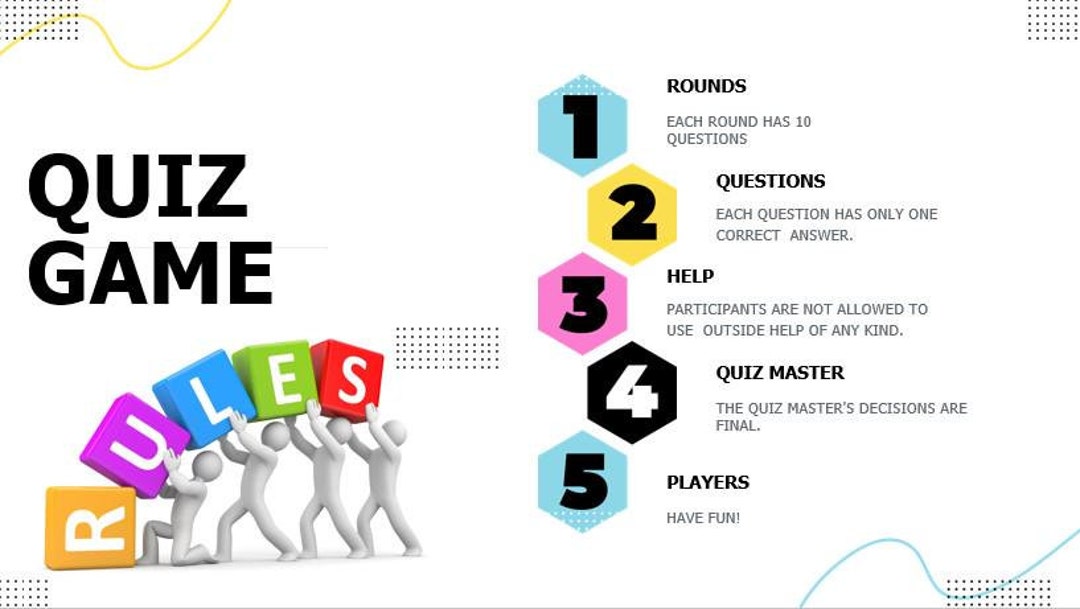 Trivia/quiz Template Make Your Own Trivia Game With Beautiful Design ...