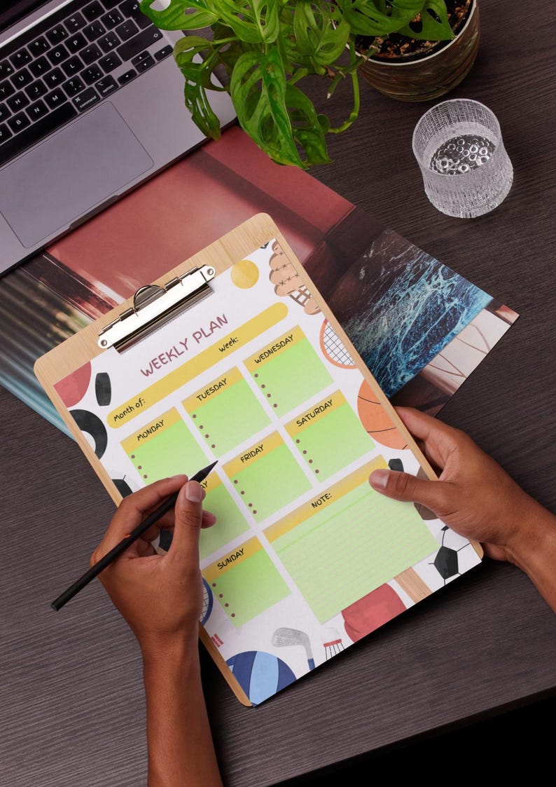 Editable Weekly Planner Printable, Digital Weekly Planner PDF Weekly ...