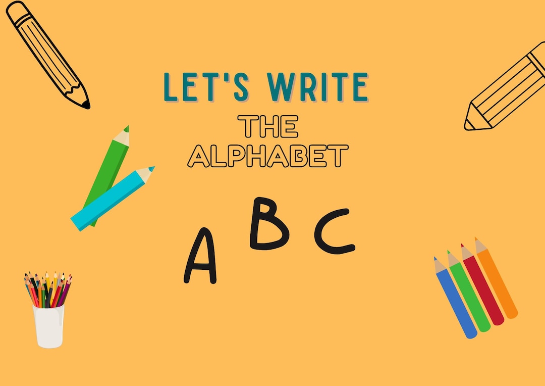 Alphabet Writing Book, Kindergarten ABC,A-Z Alphabets Learning Baby's ...