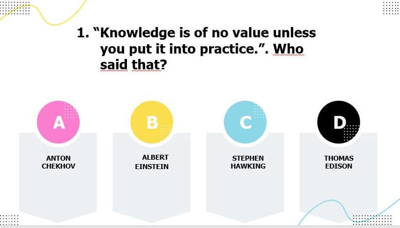 Trivia/quiz Template Make Your Own Trivia Game With Beautiful Design ...