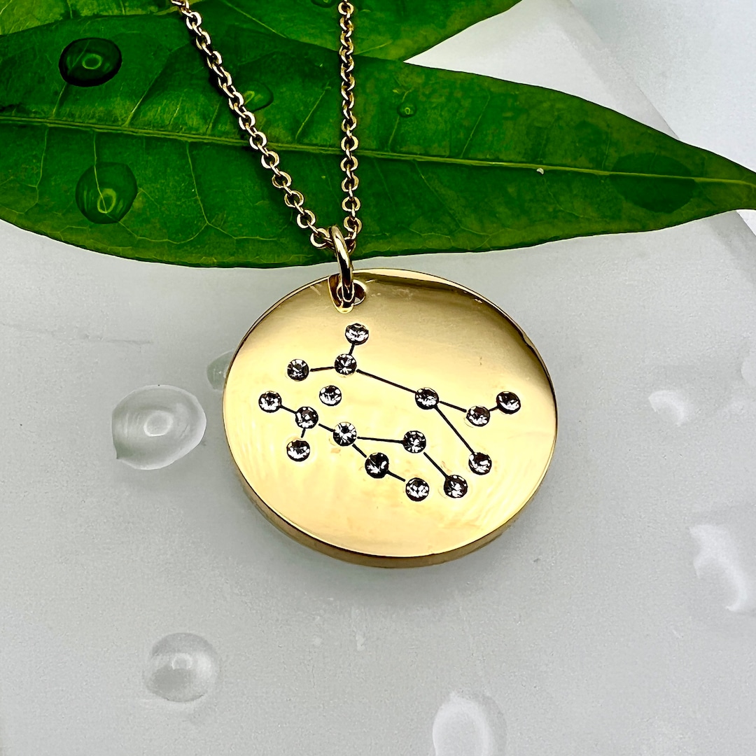 Gemini Necklace Zodiac Necklace Gemini Jewelry Astrology Jewelry Zodiac ...