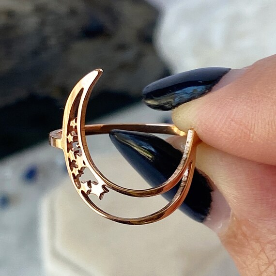 Witchy Rings Witchy Jewelry Artemis Ring Witchy Ring Moon Ring | Etsy