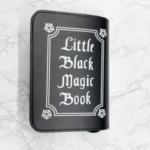 Book of Spells Bag Book Purse Little Black Book Purse Witch Clutch Book ...