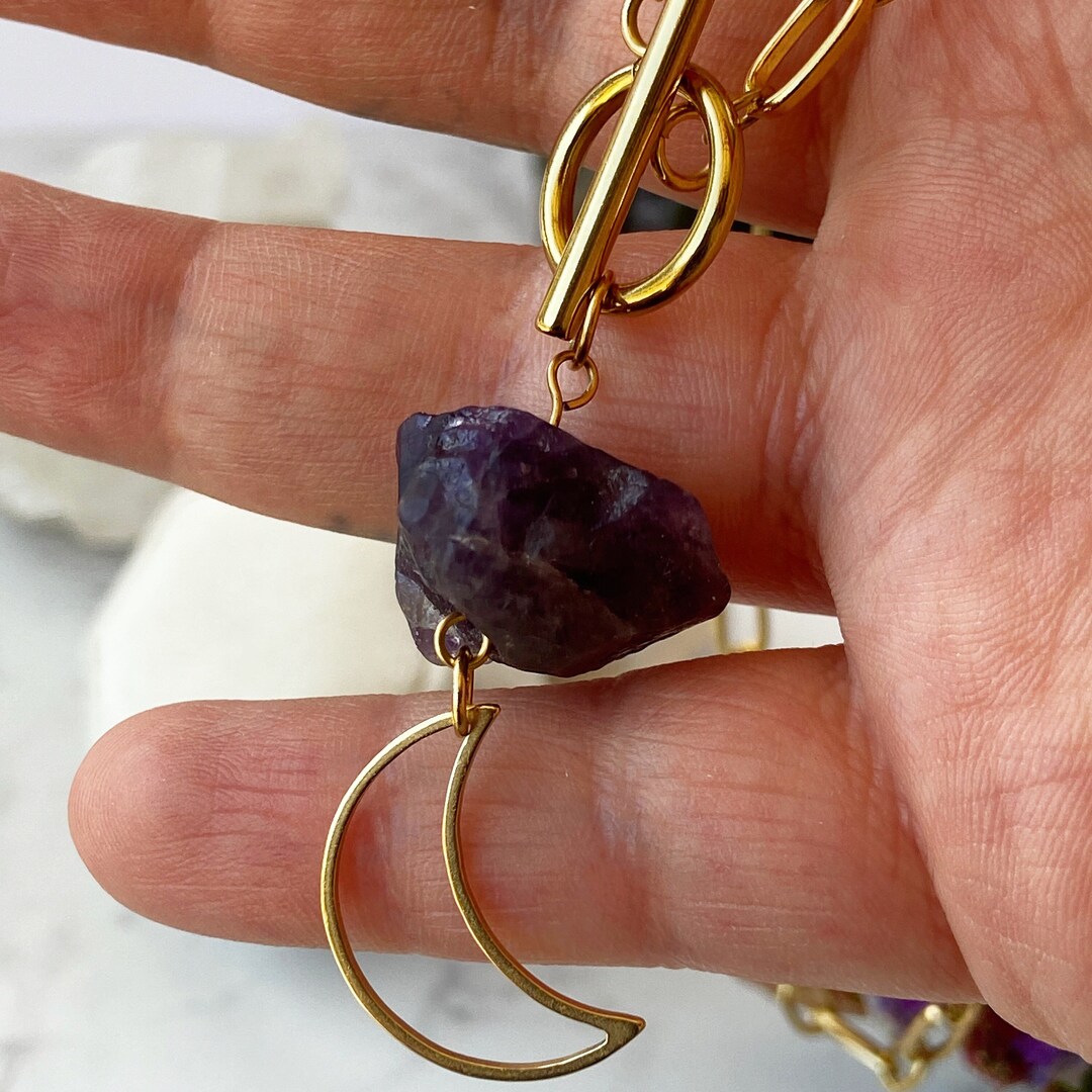 Gold Moon Choker Necklace Gold Crescent Moon Choker Crystal Moon Choker ...