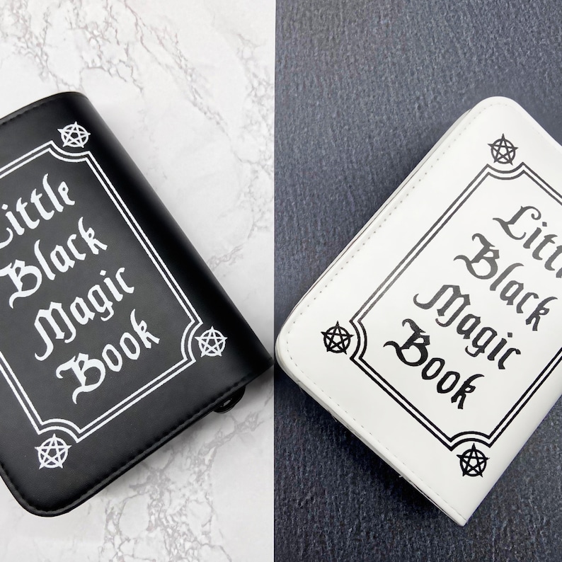 Book of Spells Bag Book Purse Little Black Book Purse Witch Clutch Book ...