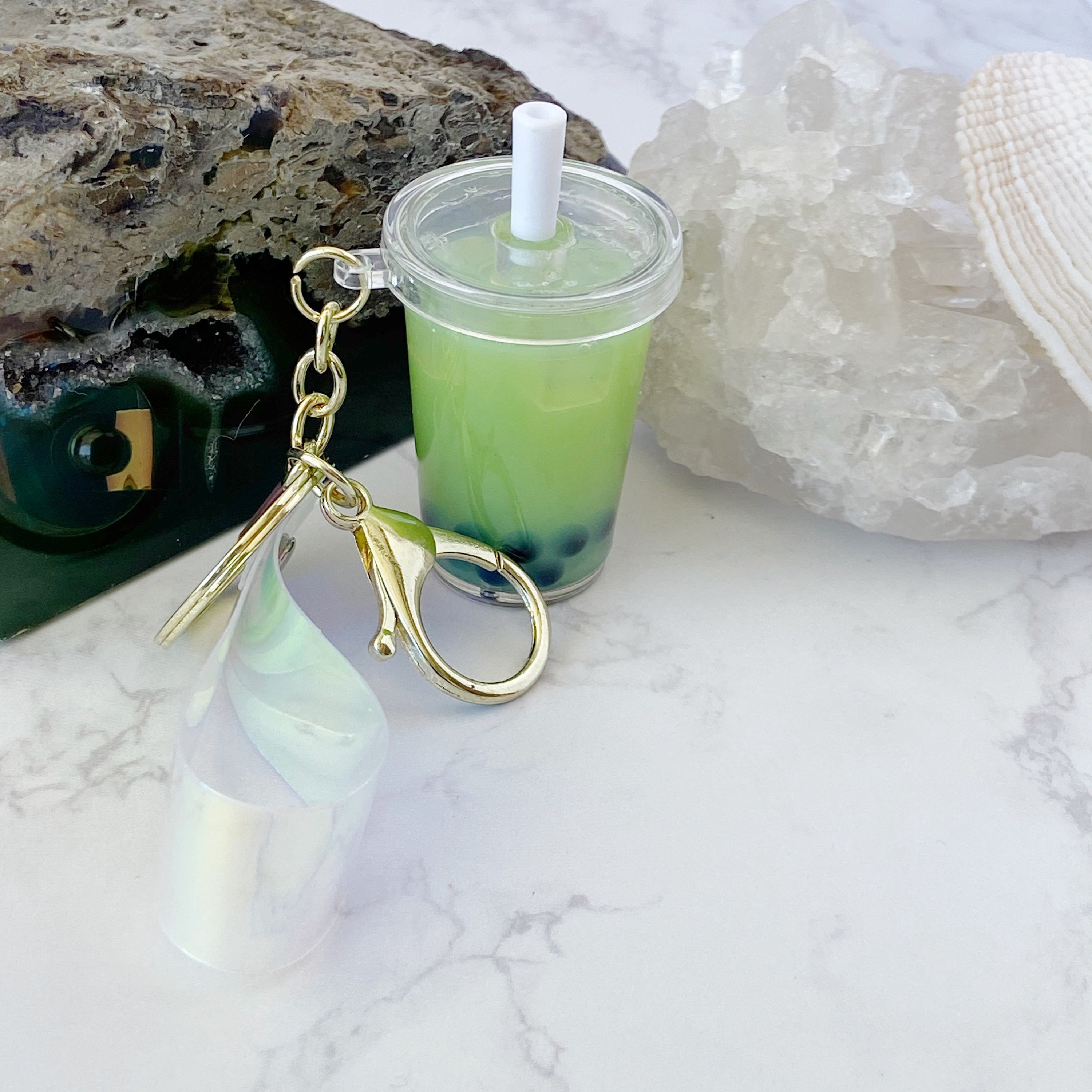 Liquid Boba Keychain Bubble Tea Keychain Boba Tea Keychain - Etsy