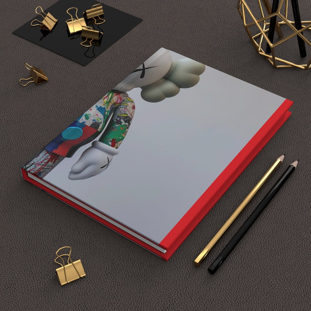Kaws-inspired White Canvas Journal Minimalist Art Notebook ...