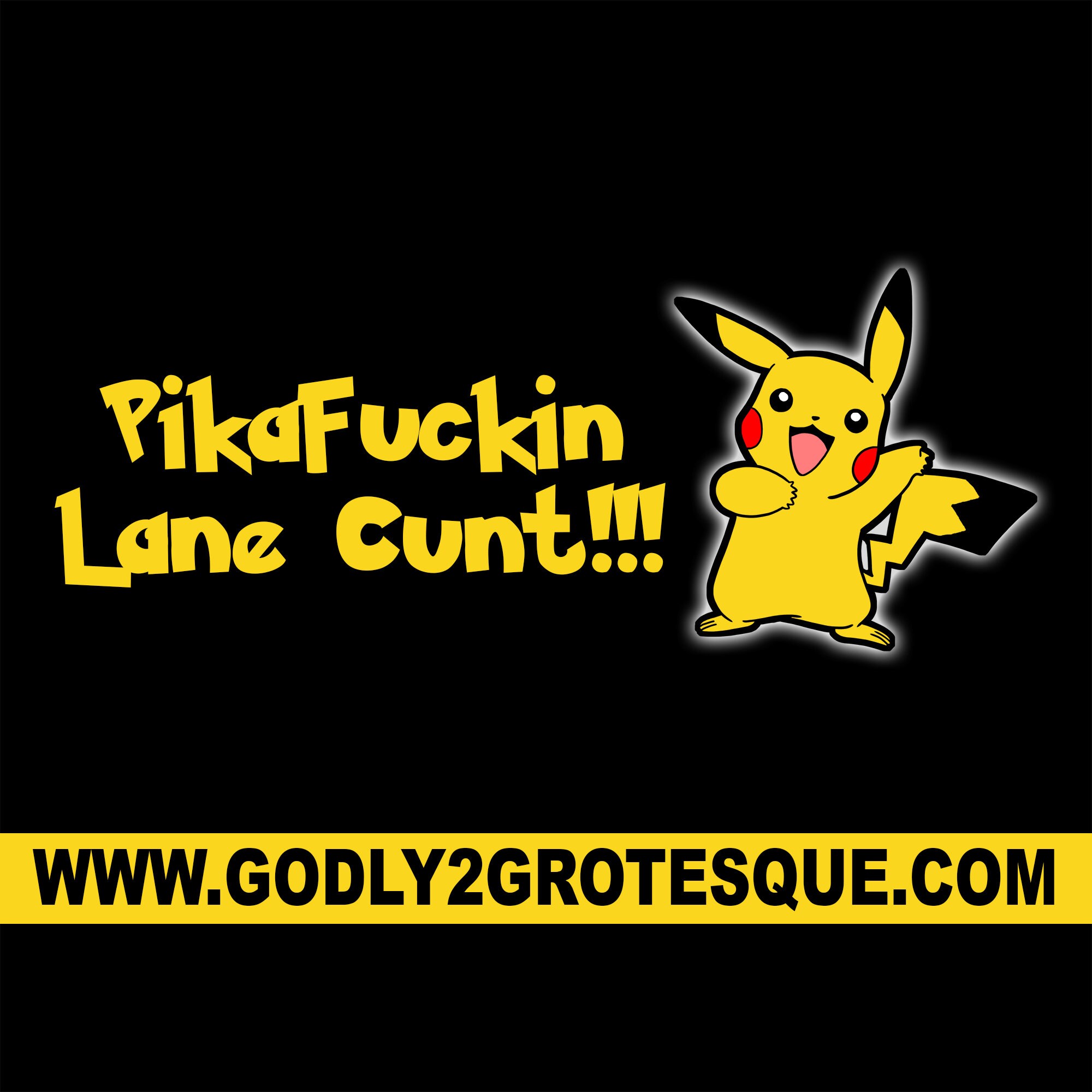 Pikafuckin Lane High Quality Vinyl Decal Www.godly2grotesque.com - Etsy