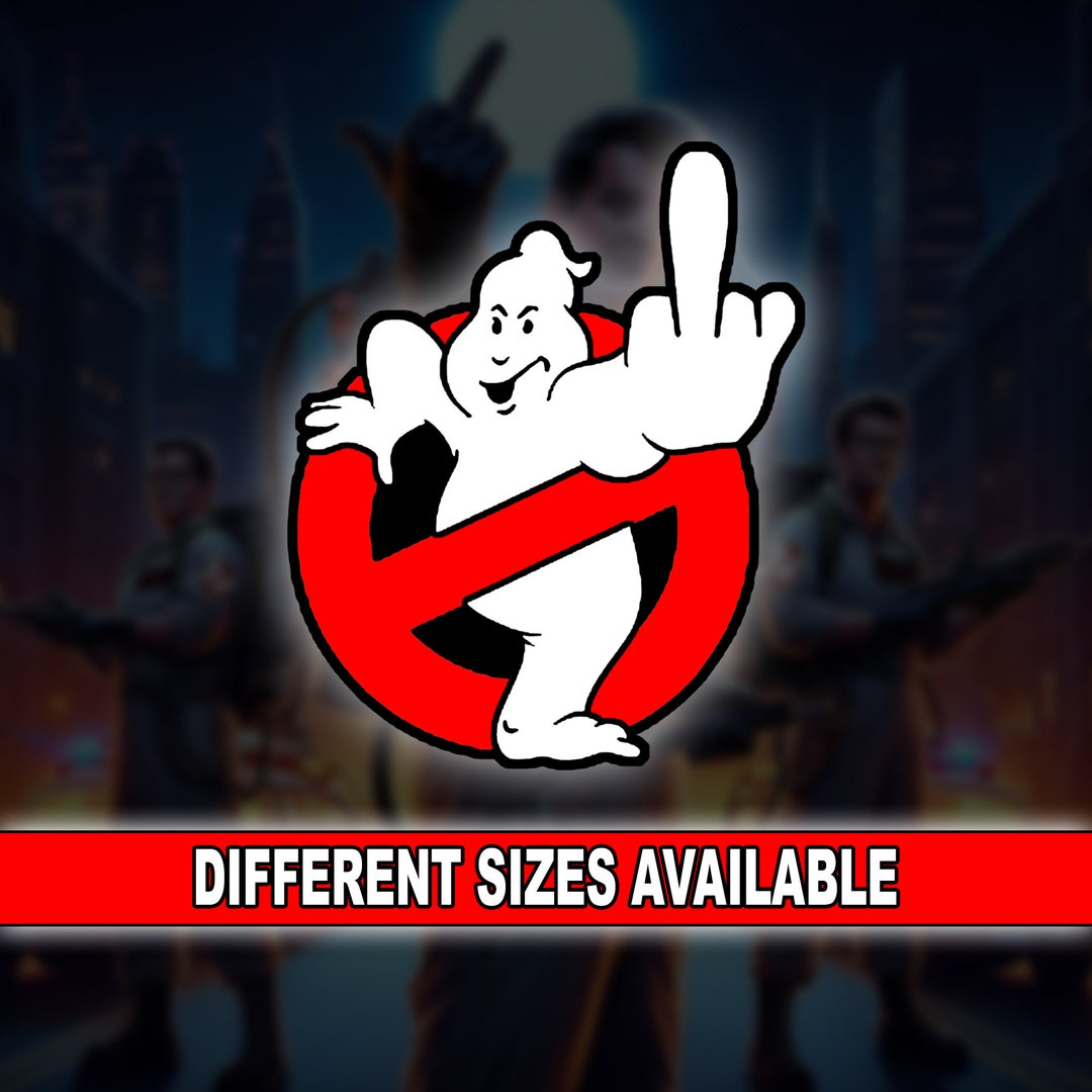 Ghostbusters Finger - High Quality Vinyl Decal - Etsy
