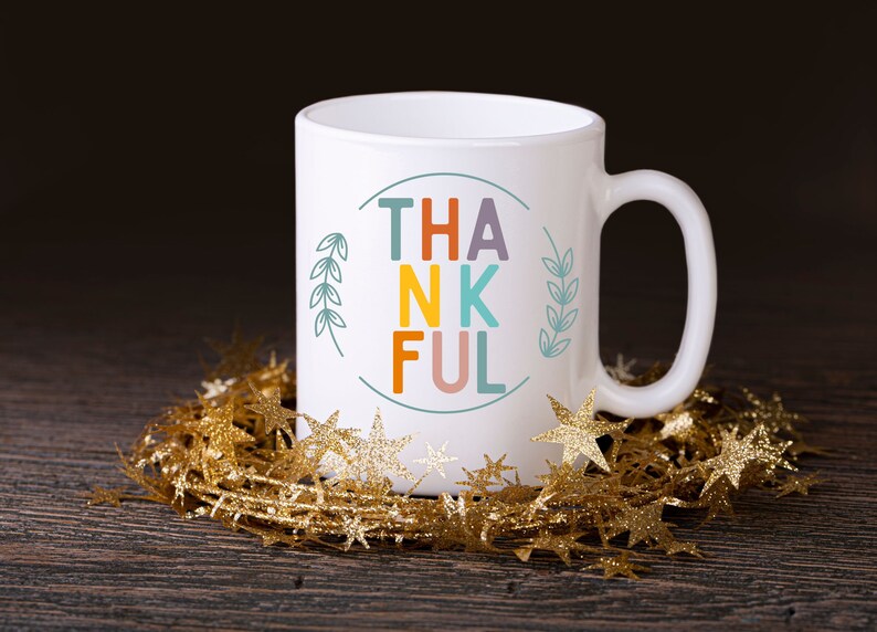 Colorful Thankful SVG & PNG File, Thanksgiving Sublimation File - Etsy