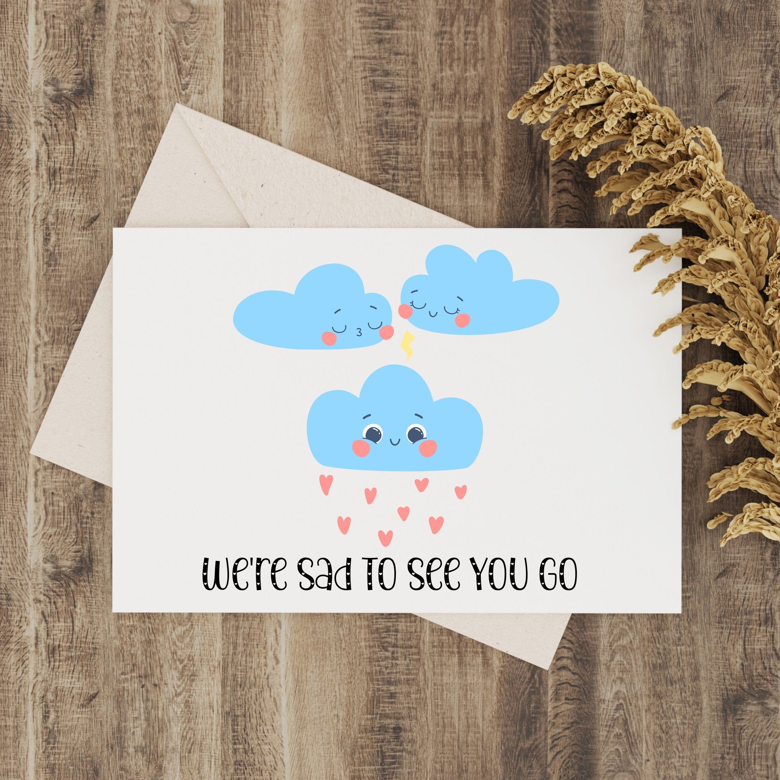 Printable Farewell Card Goodbye Card Good Luck With Your New | Etsy