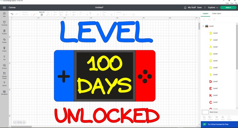 Level 100 Days Unlocked Svg Level 100 Days of School 100 - Etsy
