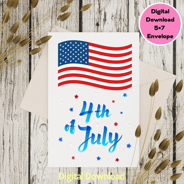 Independence Day Cards - Etsy
