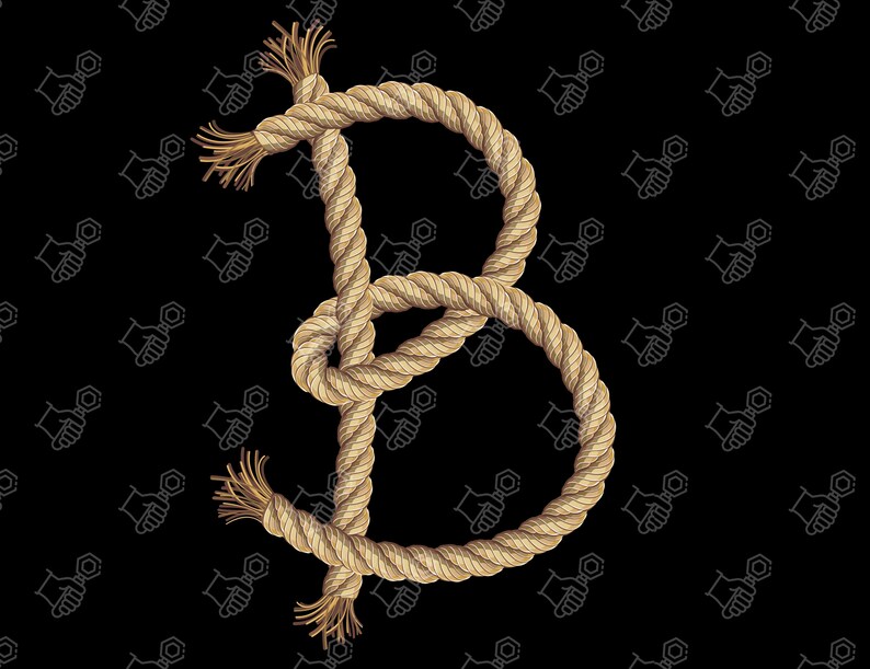 Rope Letters Pack PNG Digital Download Letters Pack Digital - Etsy