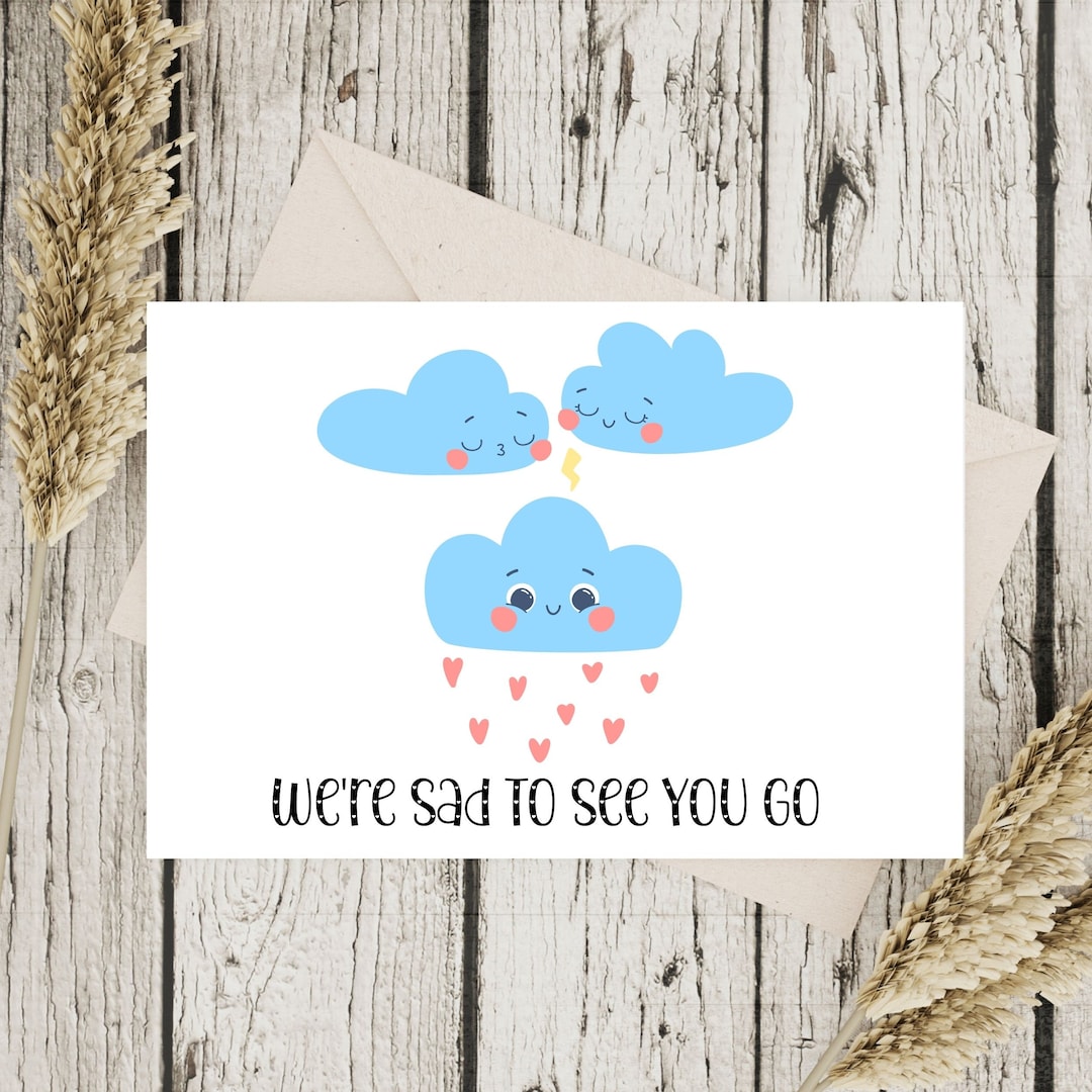 Printable Farewell Card, Goodbye Card, Good Luck With Your New ...
