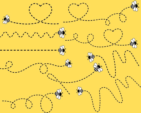 Bee Path Bundle PNG SVG Files for Cutting Machines Heart - Etsy