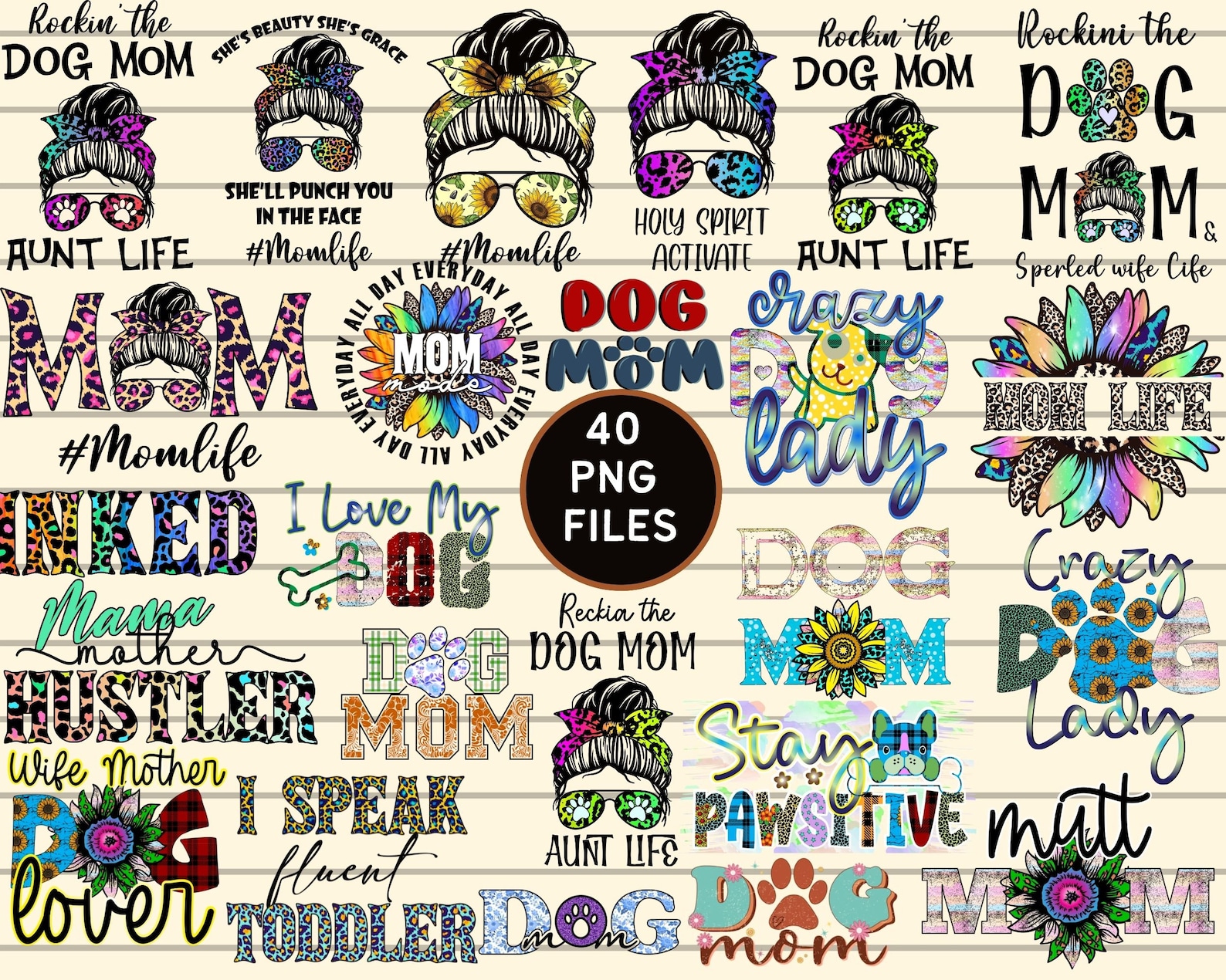 Dog Mom PNG, Best Dog Mom Ever, Dog Paw Png, Dog Mom Life Png, Dog Mom ...