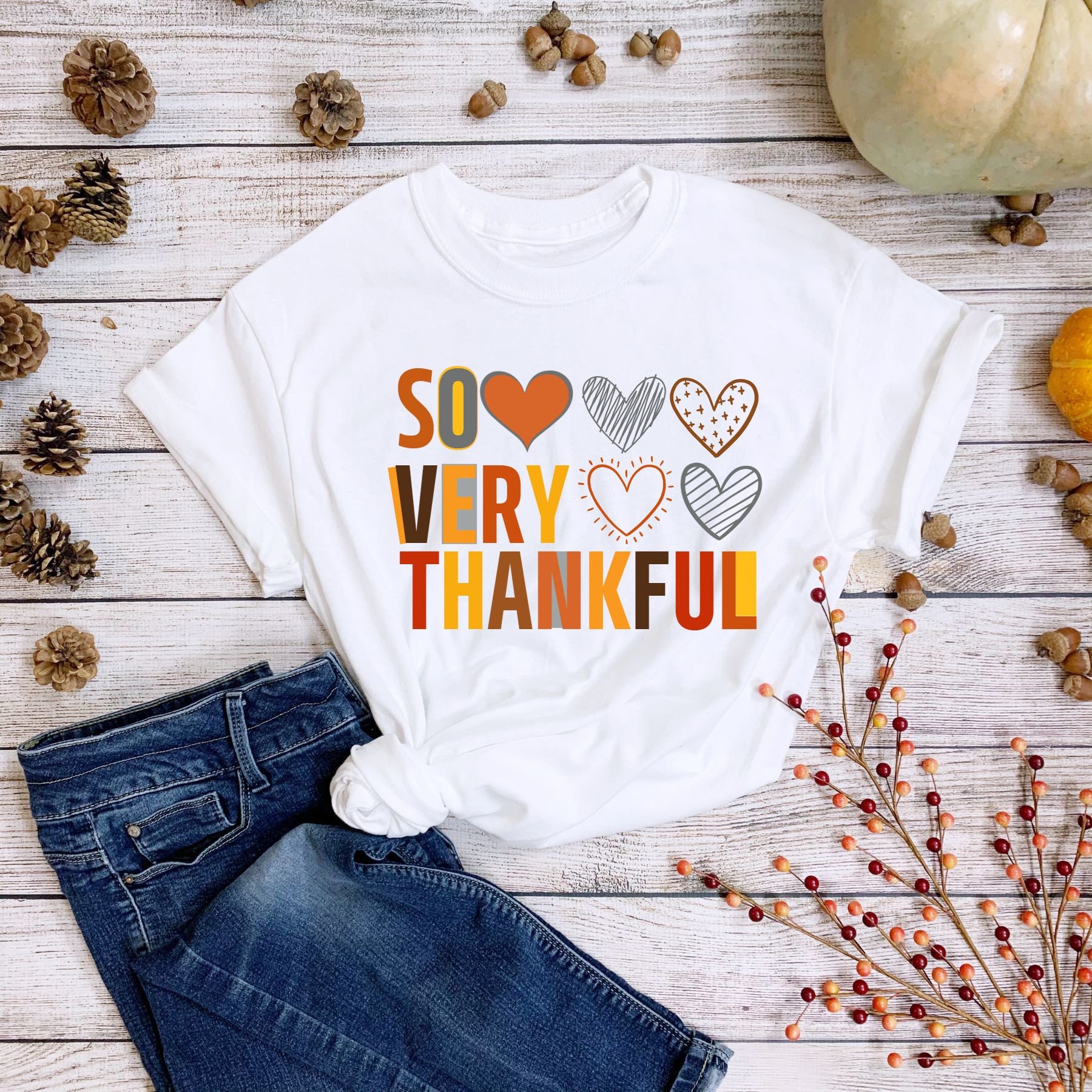 So Very Thankful SVG& PNG File Thanksgiving Sublimation File - Etsy
