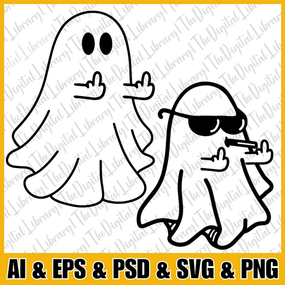 Ghost Middle Finger Svg Png, Halloween Svg , Svg File for Cricut,cute ...
