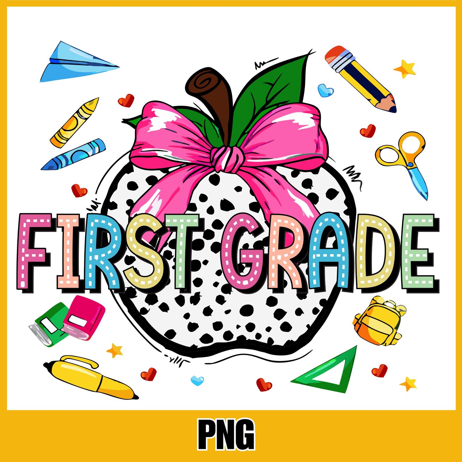 First Grade PNG, Back to School Png, 1st Grade Png, Teacher Png, First ...