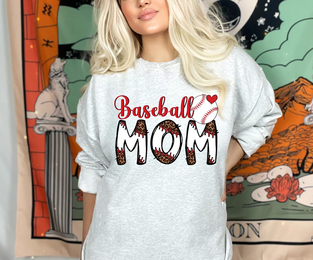 Baseball Mom PNG, Royal Red Baseball, Sublimation Design | Transparent ...