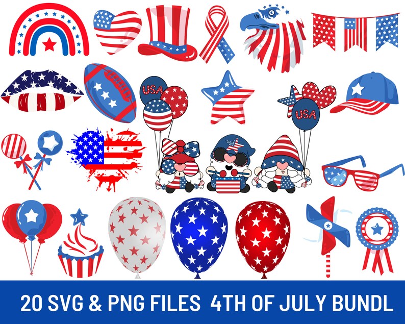 4th of July SVG Bundlejuly 4th SVG Fourth of July Svg - Etsy