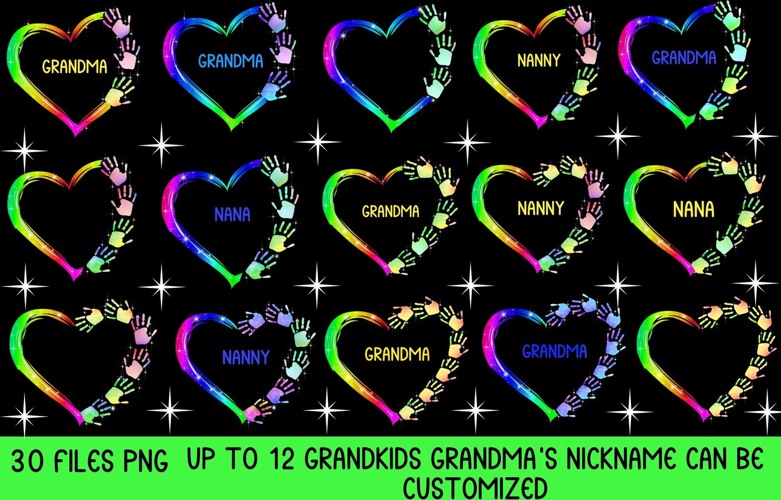 Personalizable Grandma Heart grandma Heart Design grandma - Etsy