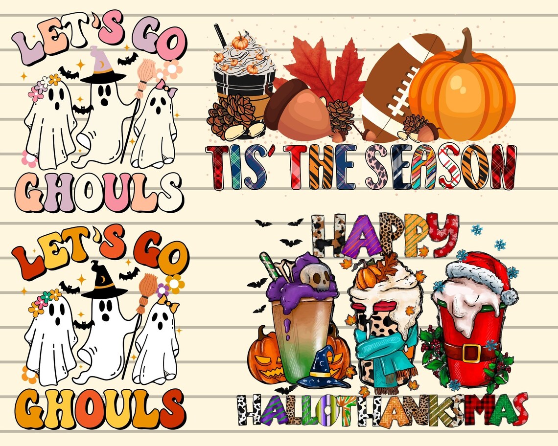 Let's Go Ghouls Png Halloween Png halloween Sublimation - Etsy