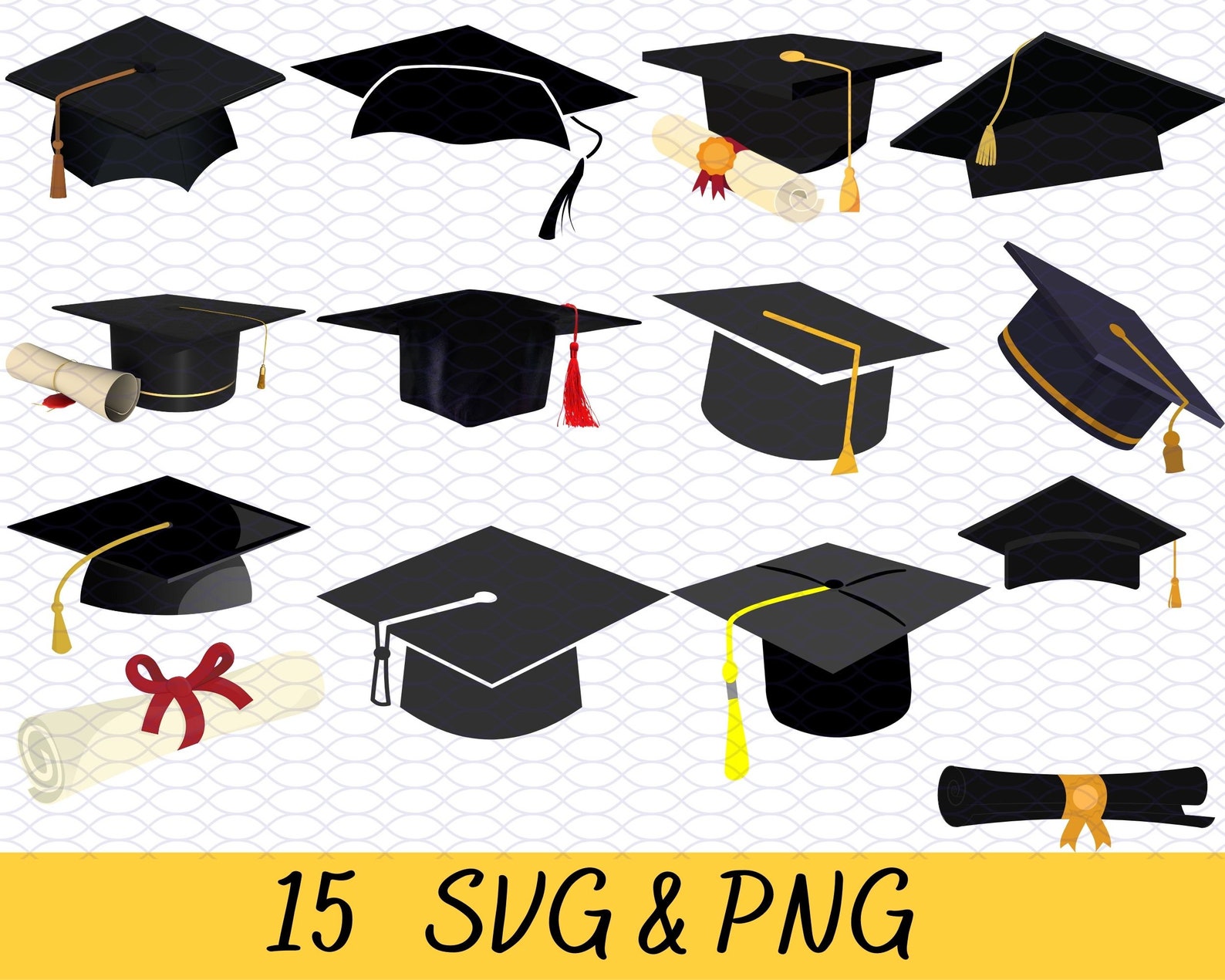 Graduation Cap SVG Graduation Hat PNG Graduate Clipart - Etsy