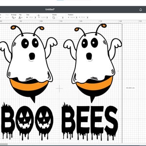Boo Bees Svg, Boo Bees PNG , Ghost Bee Svg, Boo Svg, Halloween SVG ...