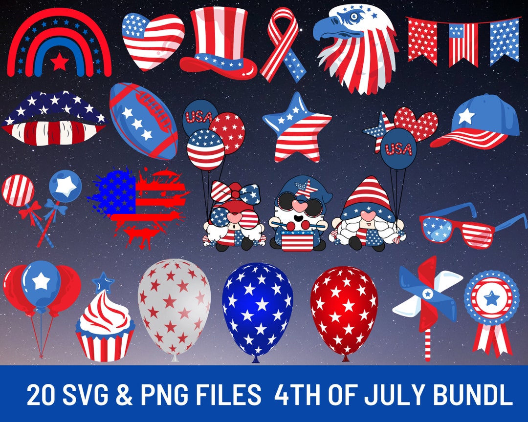 4th of July SVG Bundle,july 4th SVG, Fourth of July Svg, Independence ...